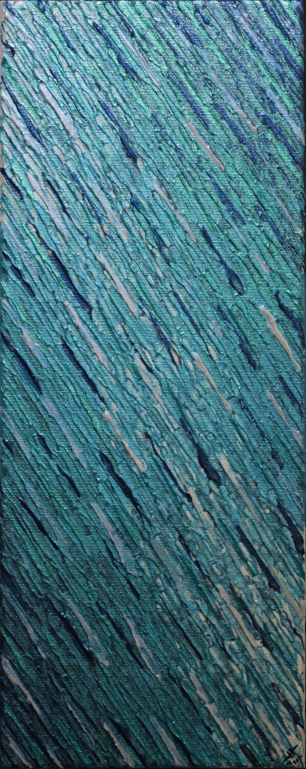 Texture couteau blanc nacrée bleue iridescente by Jonathan Pradillon ...