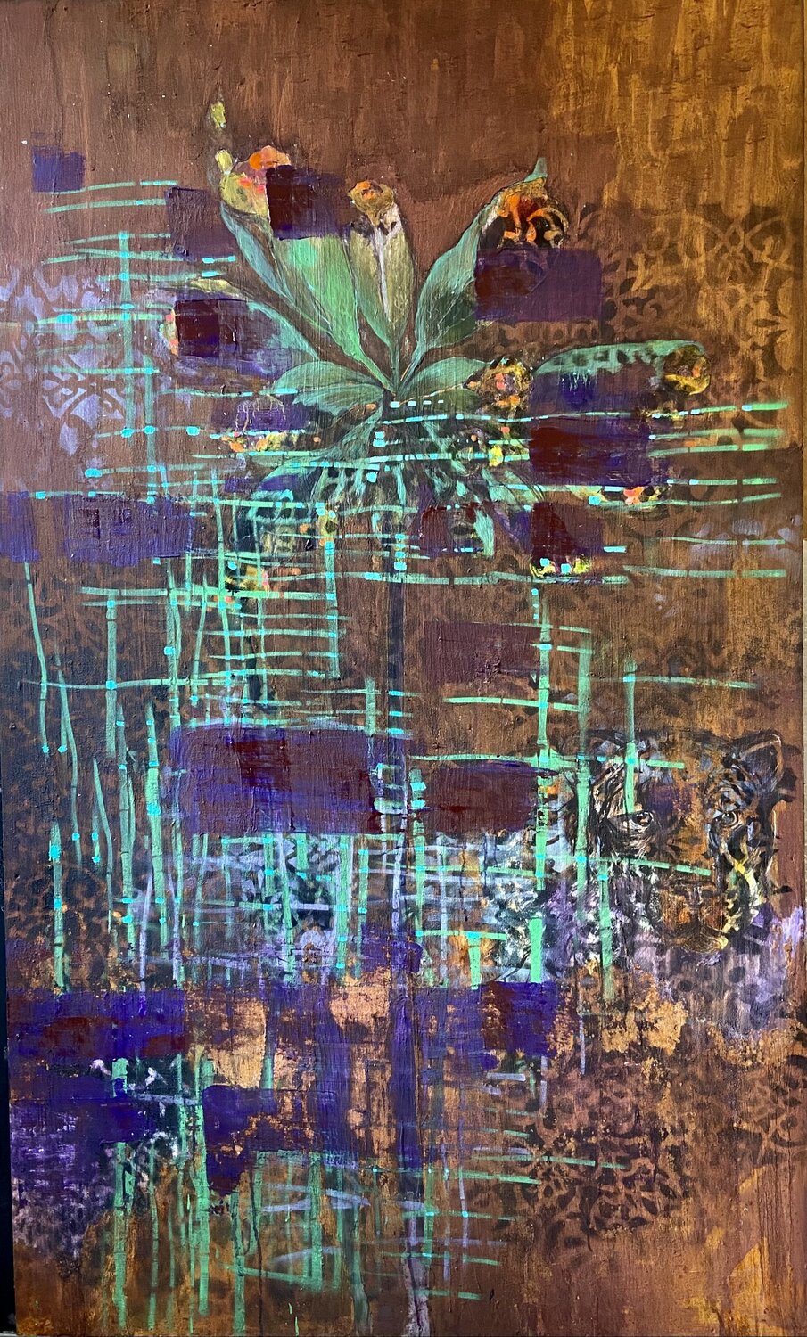 matrix I by Gaby Roter (2022) : Painting Acrylic, Spray Paint on Wood ...