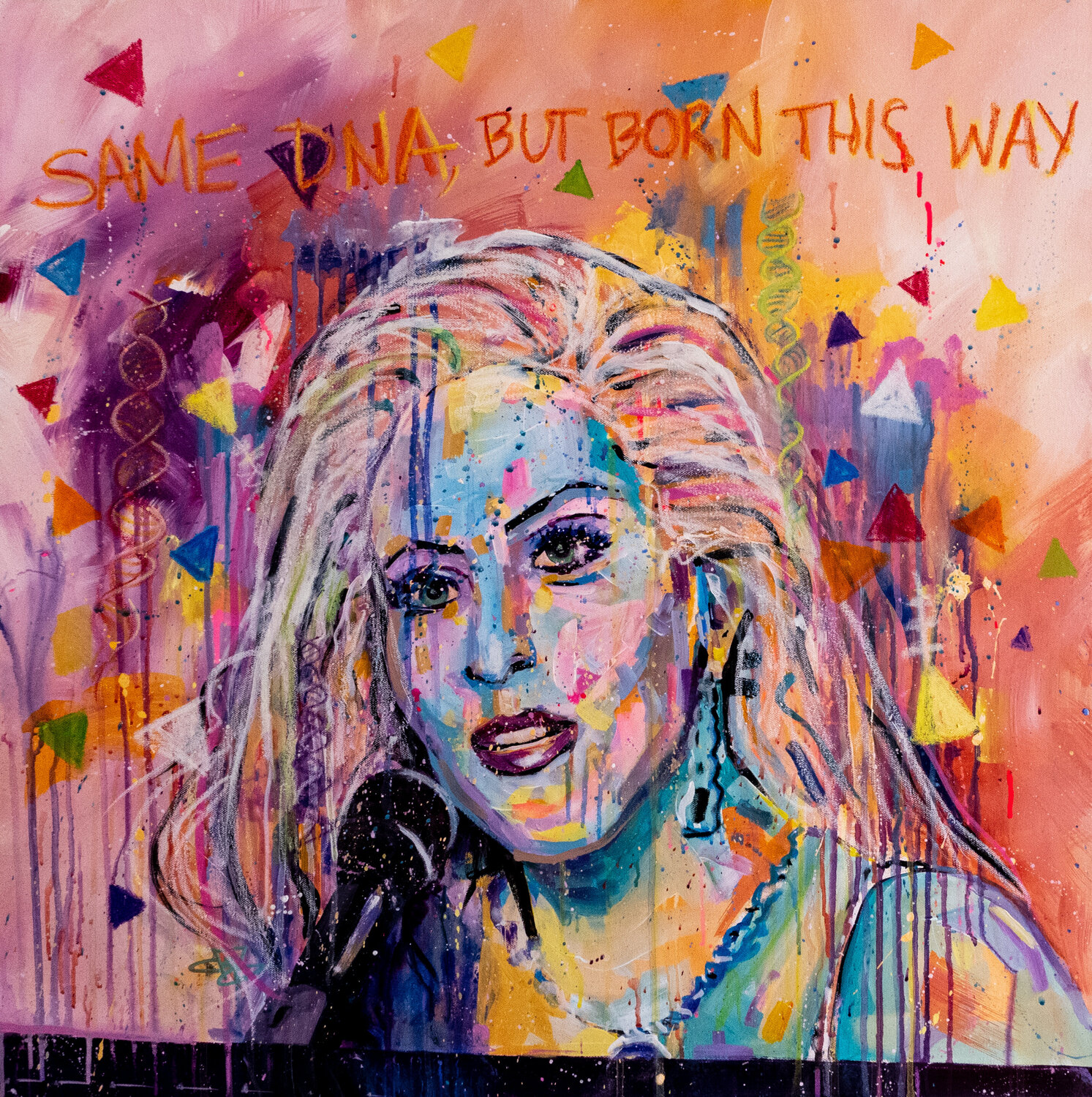 Pop Art Lady Gaga Drawing