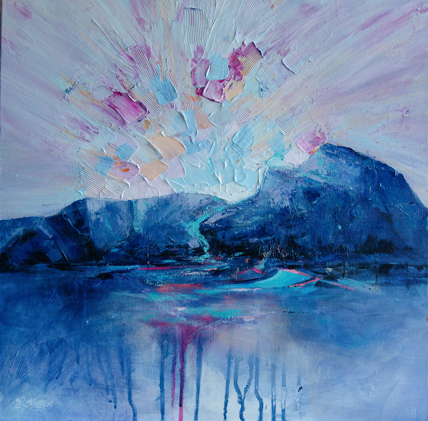 As above, So below - Original Modern Art Painting – Square by Deb ...