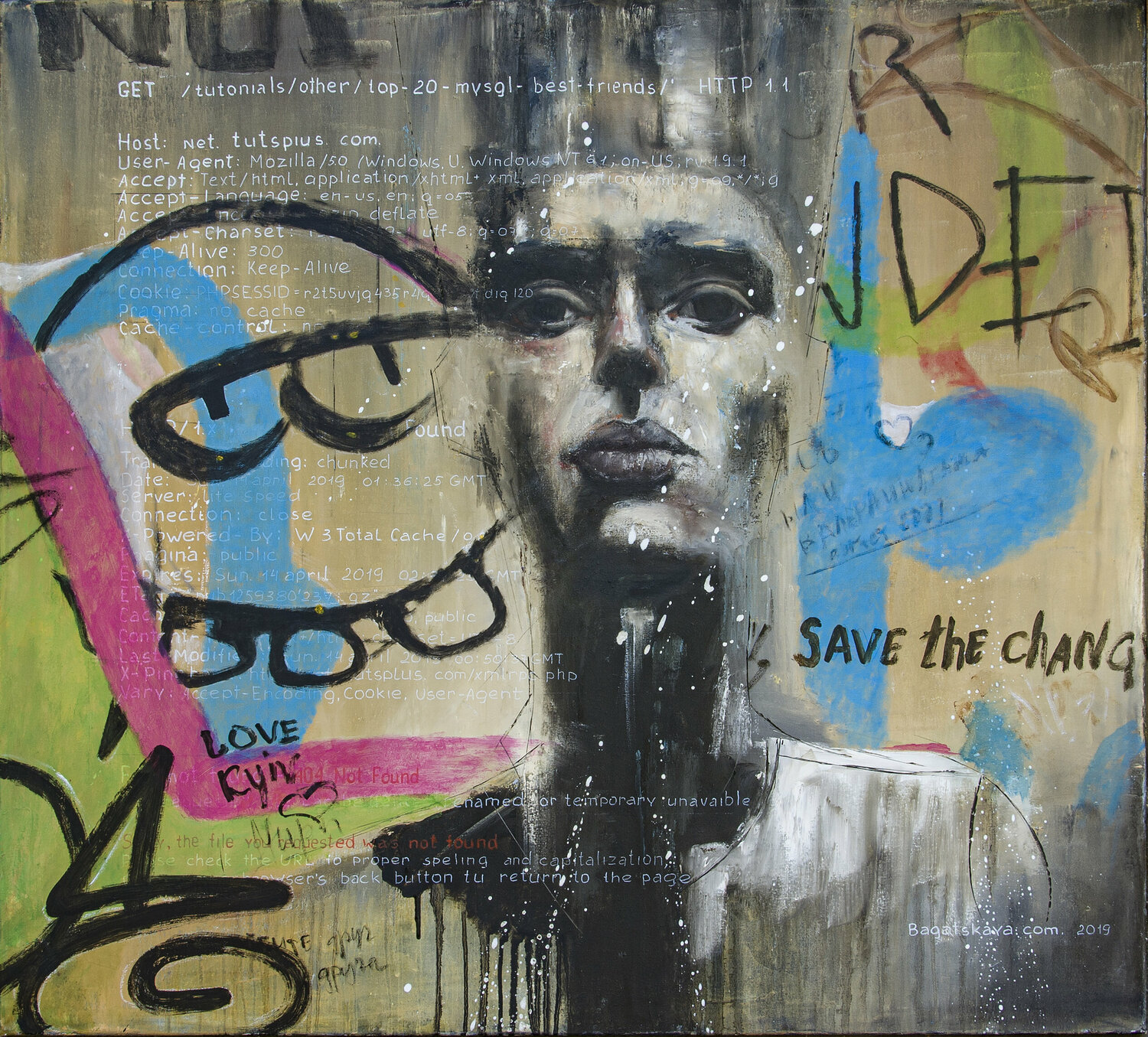 Pop Art Acrylic Painting "The Memory..." by Nataliya Bagatskaya (2021 ...