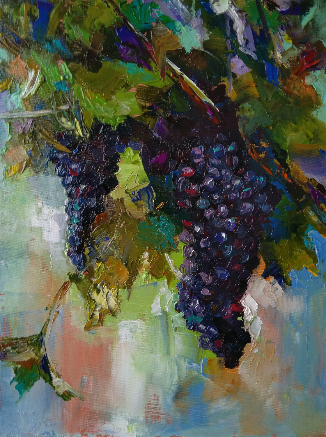 Grapes Painting Abstract