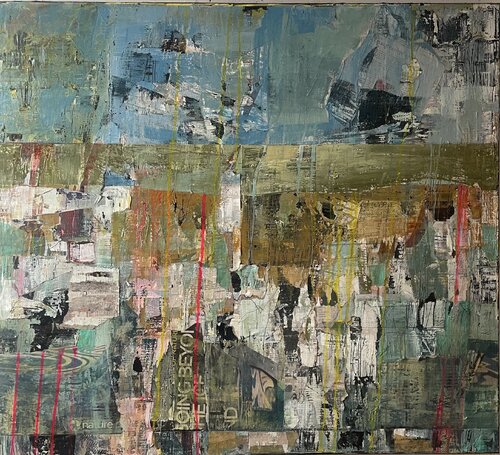 Going Beyond by Audry Kalman (2023) : Painting Acrylic, Wax on Canvas ...