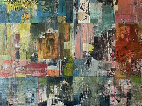 Possibility by Audry Kalman (2023) : Painting Acrylic, Collage on ...