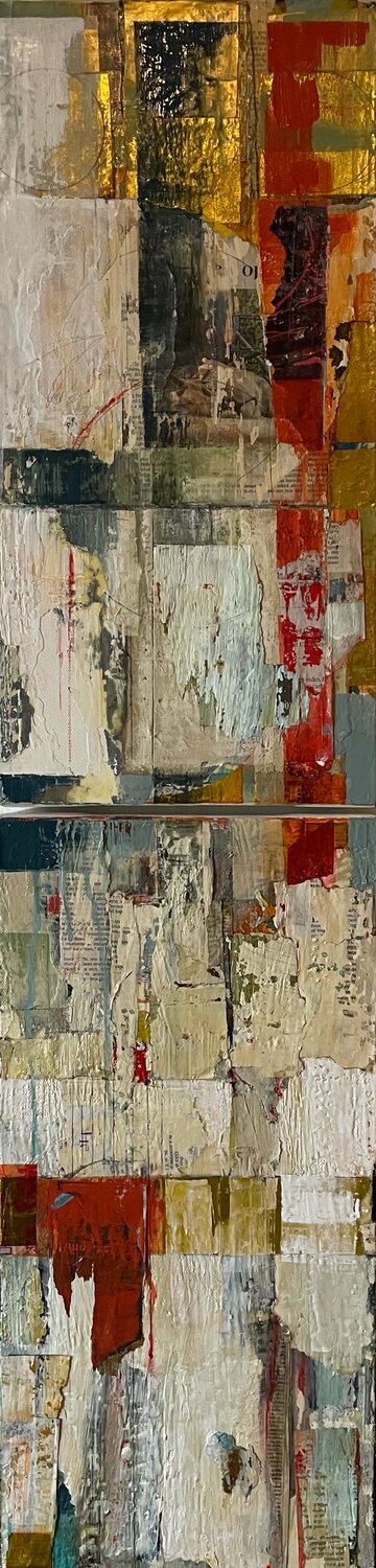 Reconfigured by Audry Kalman (2021) : Painting Acrylic, Collage on ...