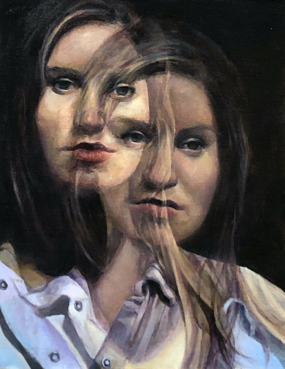 Portrait Of Split Personalities