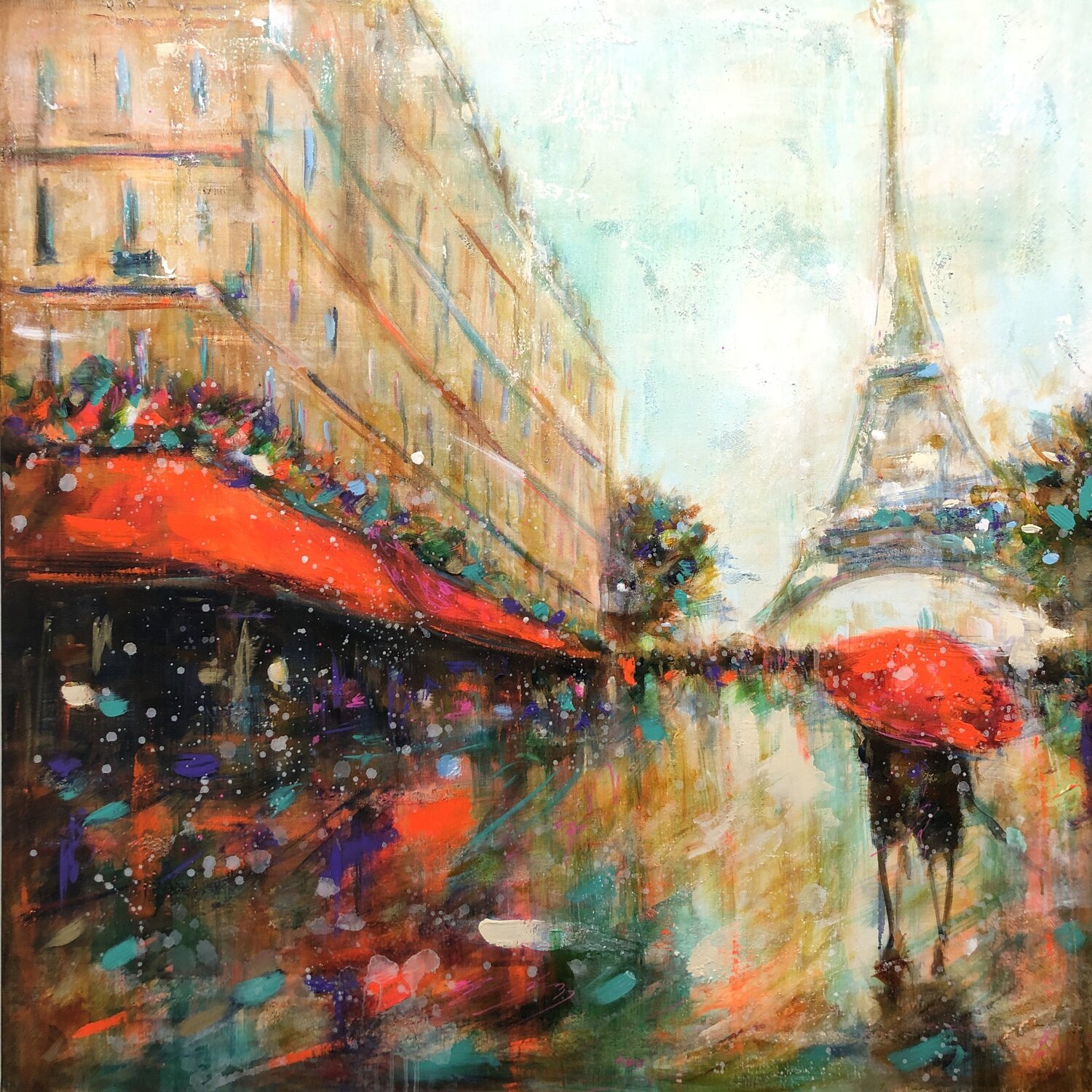 In the mood for love von Solveiga (2024): Malerei Acryl, Öl auf ...