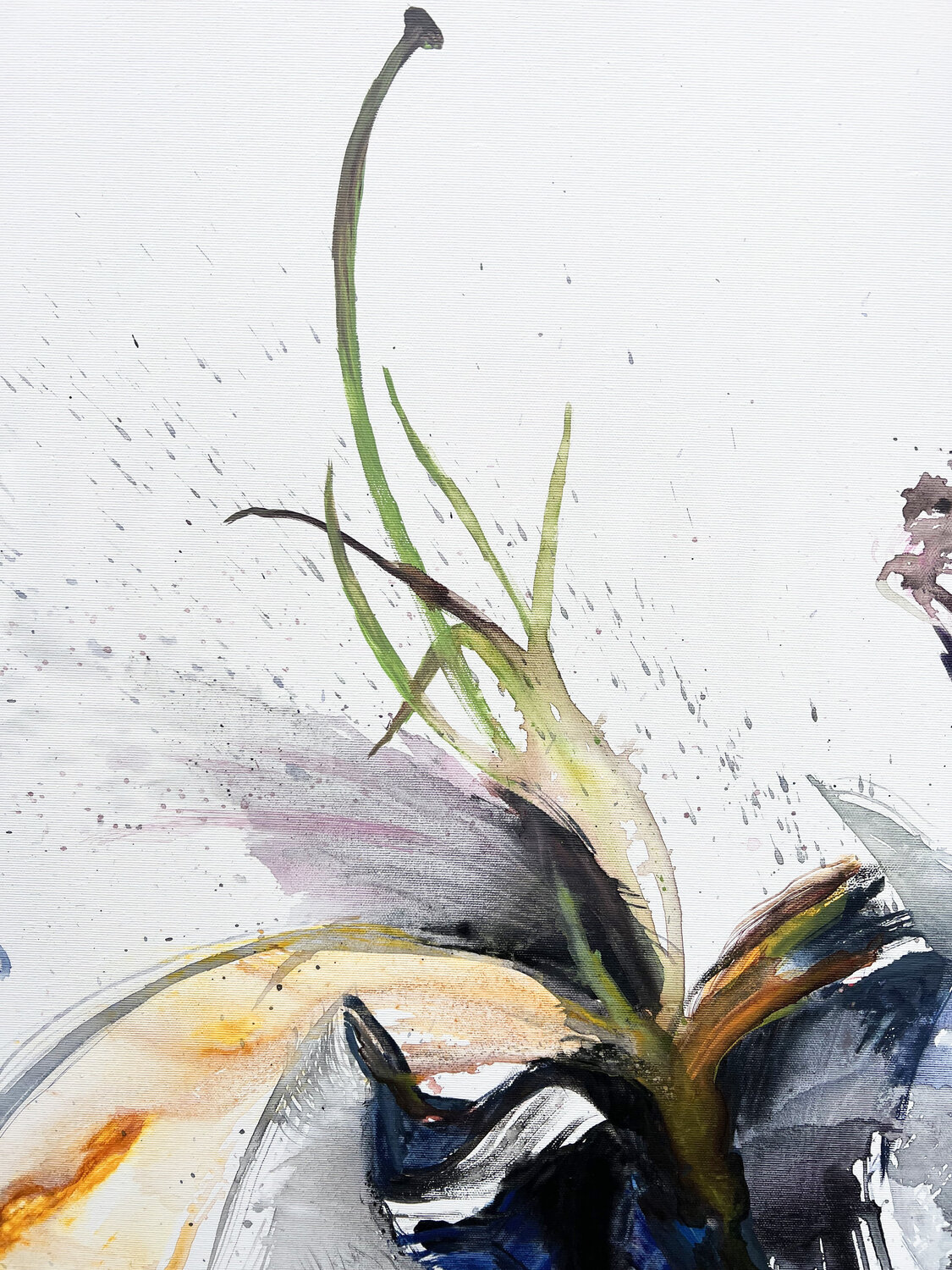 Flower diptych 11 by Rosi Roys (2022) : Painting Acrylic on Canvas ...