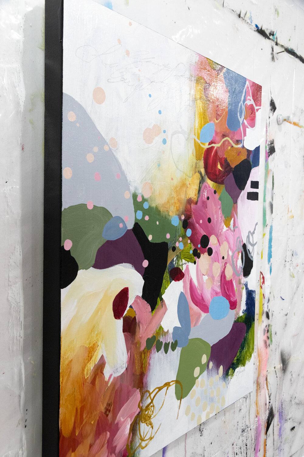 Je te promets by Chantal Proulx (2026) : Painting Acrylic, Pencil on ...