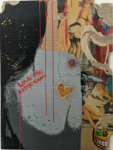 Back and clop by Eric Doisy (2022) : Painting Acrylic, Collage on ...