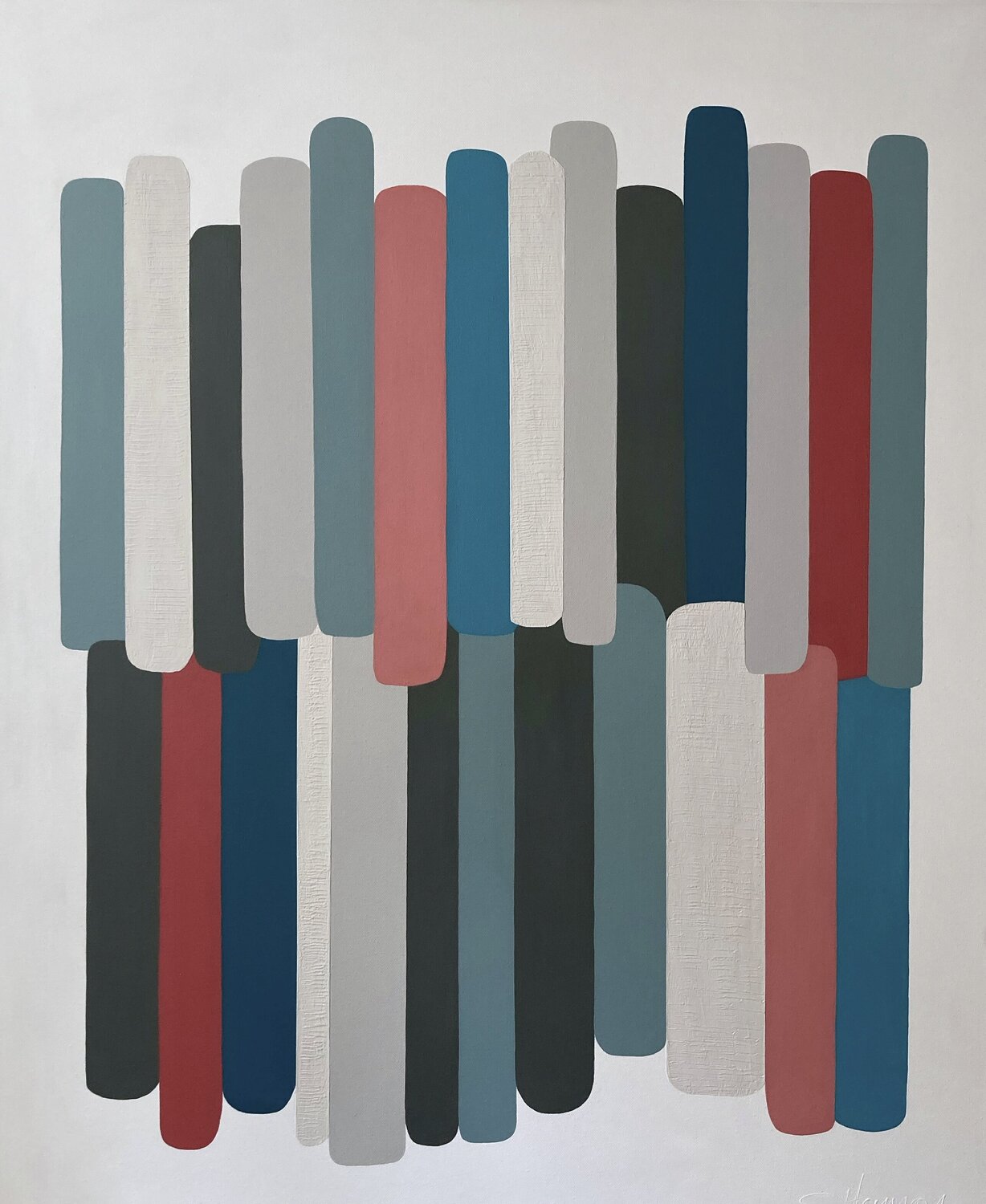 One and the same by Sylvie Hamou (2024) : Painting Acrylic, Cement on ...