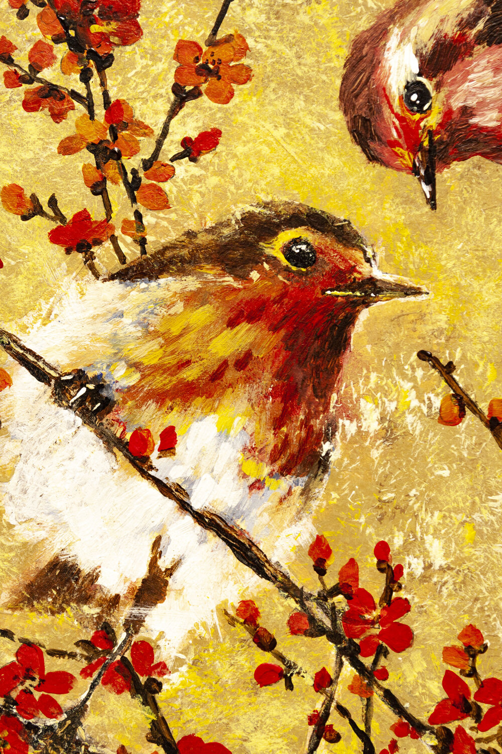 Red Robin by Aleksandr Neliubin (2022) : Painting Acrylic, Lacquer on ...