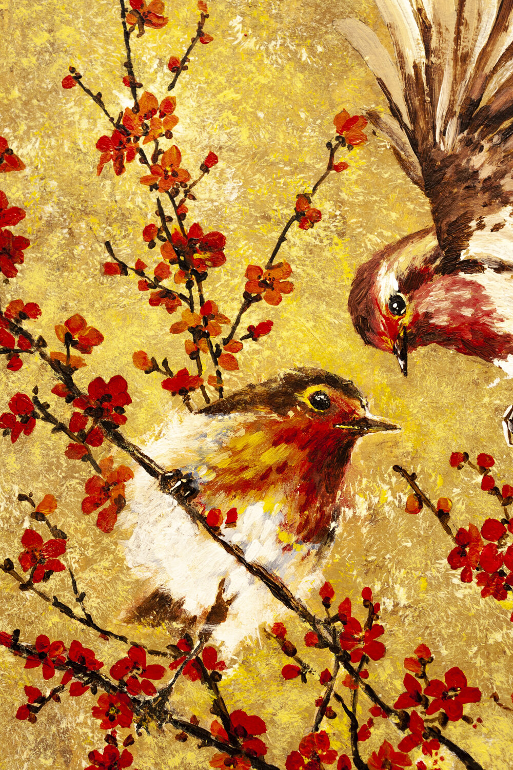 Red Robin by Aleksandr Neliubin (2022) : Painting Acrylic, Lacquer on ...