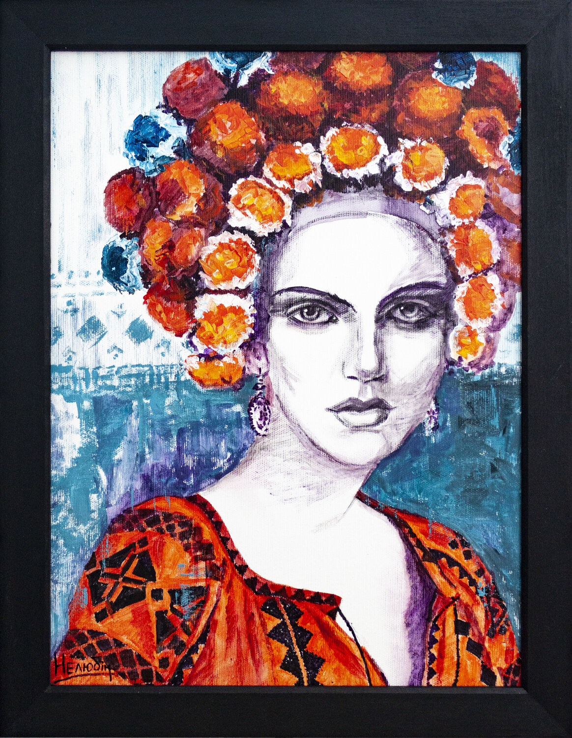 Portrait of a Ukrainian woman de Aleksandr Neliubin (2023): Pintura ...