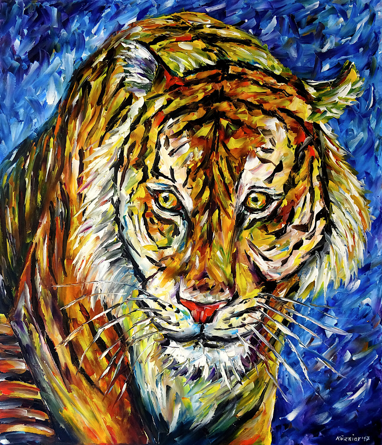 Oil Paintings Of Tiger