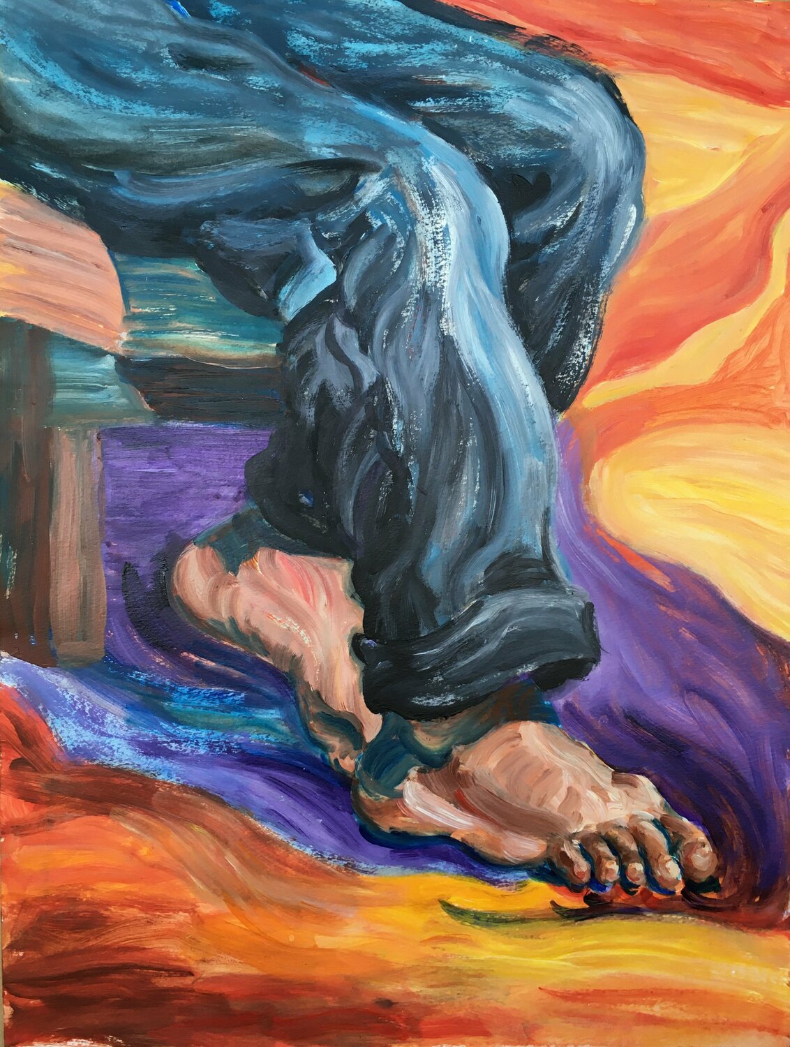 Watercolor Painting Feet
