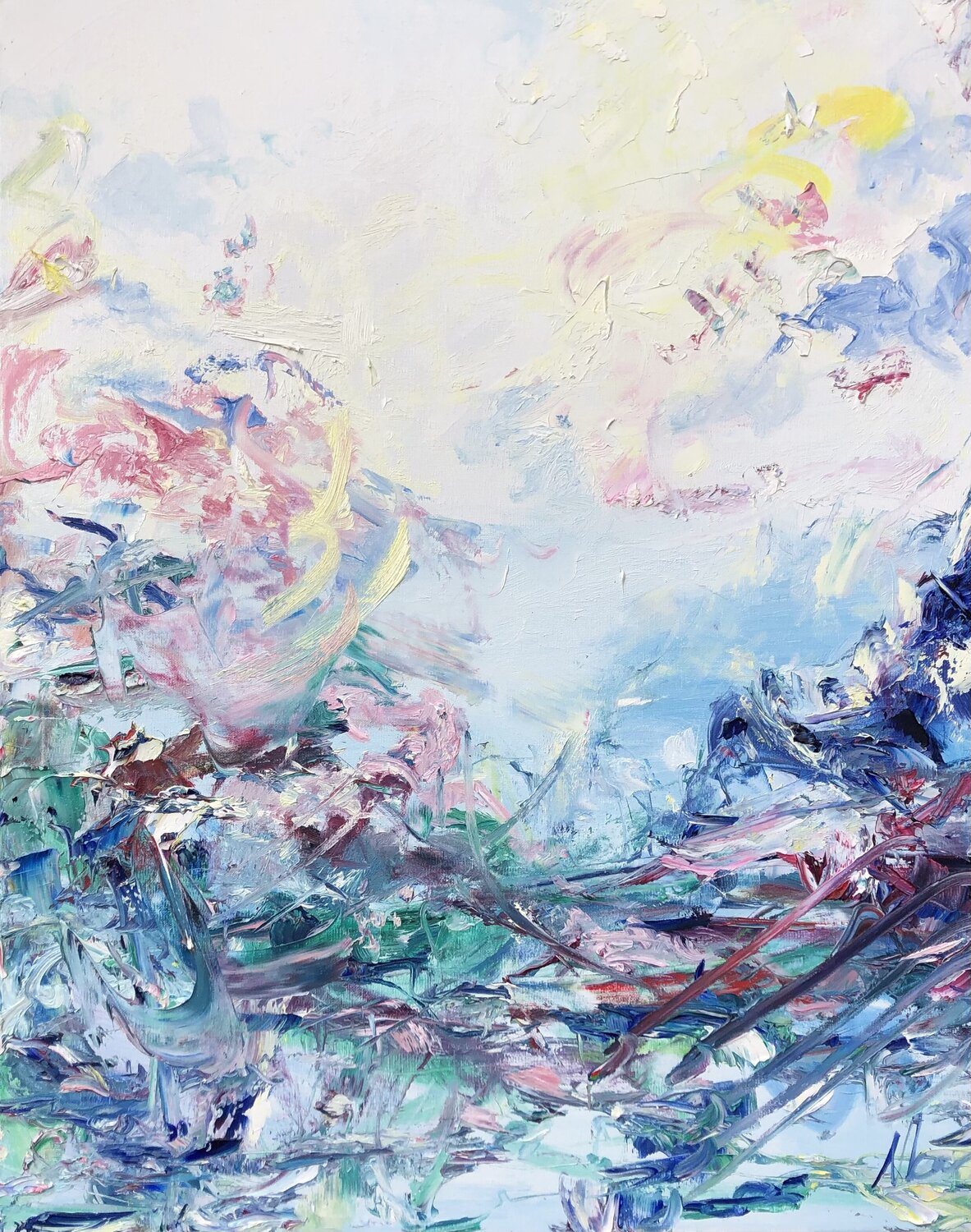 Composition by Nina Karapetyan NKAR (2022) : Painting Oil on Linen ...