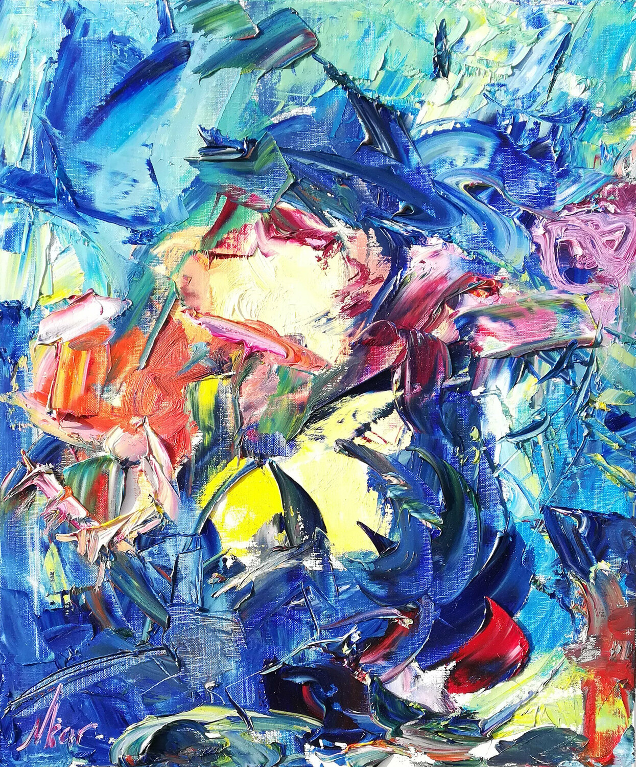 Couleur et lumière by Nina Karapetyan NKAR (2019) : Painting Oil on ...