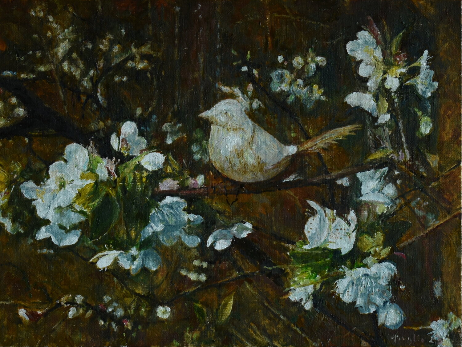 Pose de Adam Faglio (2023): Pintura Óleo en Lino - Singulart