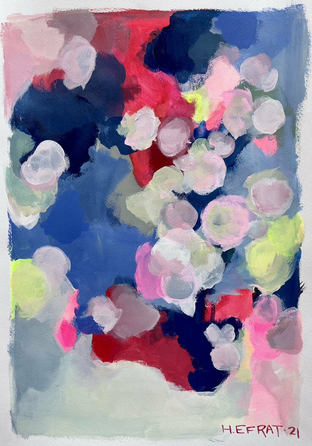 SOAP II by Heidi Efrat (2021) : Work on Paper Acrylic on Paper - Singulart