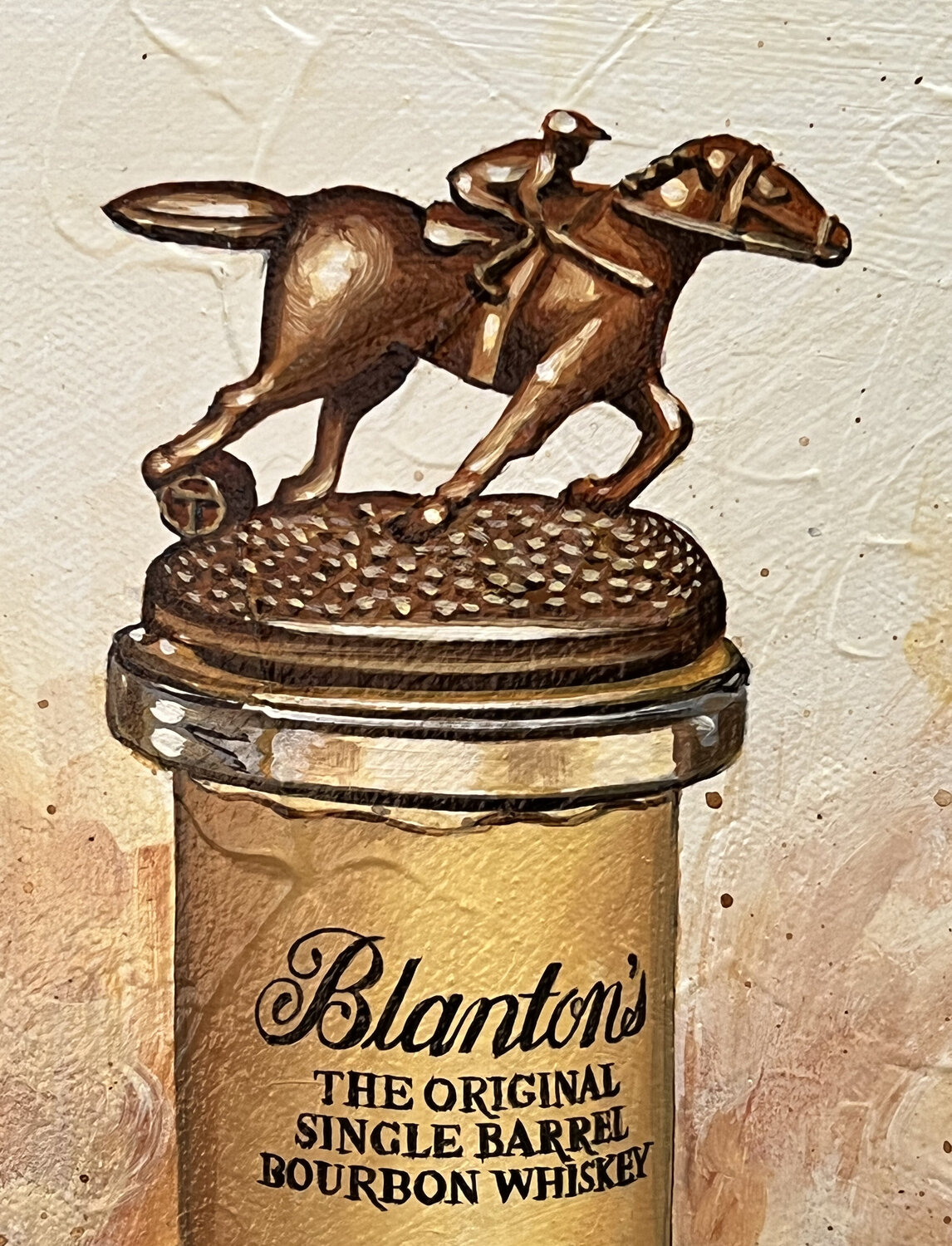 Blanton’s with Davidoff Cigar by Ian Greathead (2019) : Painting Oil on ...