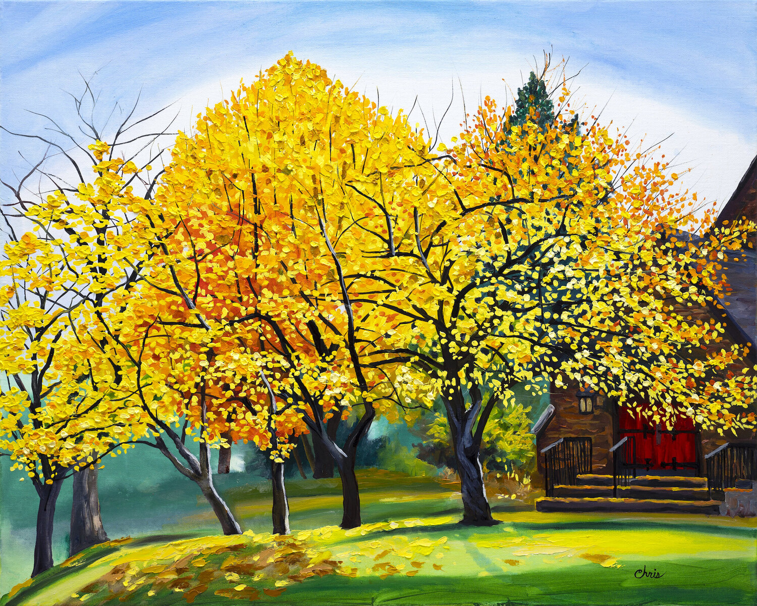 Golden Arches at St. James by Christina M Plichta (2022) : Painting Oil ...