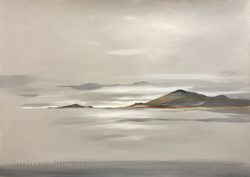 Clouds on the Water by Dmitry King (2023) : Painting Oil on Canvas ...