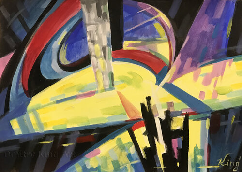 Following Your Own Path by Dmitry King (2024) : Painting Acrylic on ...