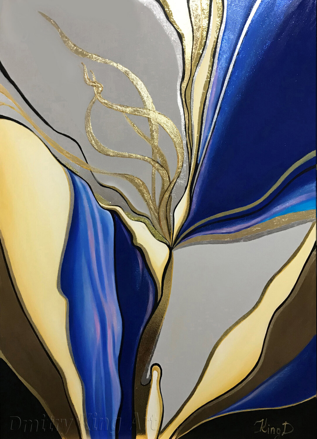Sign of Prosperity - Abstract painting by Dmitry King (2022) : Painting ...