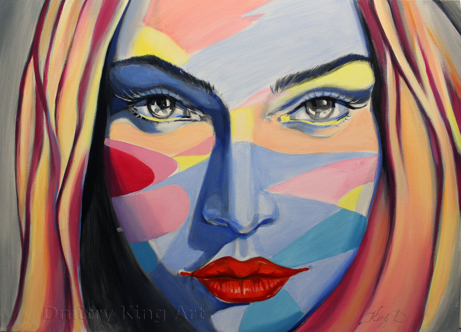 "Impulsion" original woman portrait by Dmitry King (2023) : Painting ...