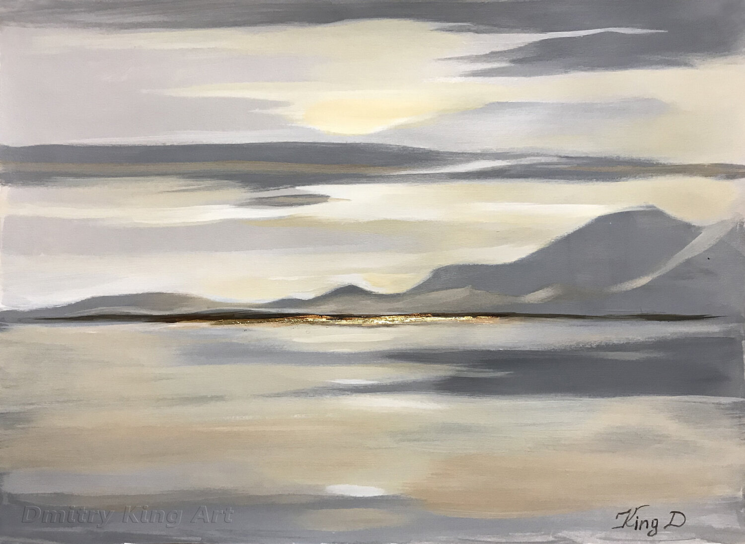 Scandinavian Landscape by Dmitry King (2023) : Painting Acrylic ...