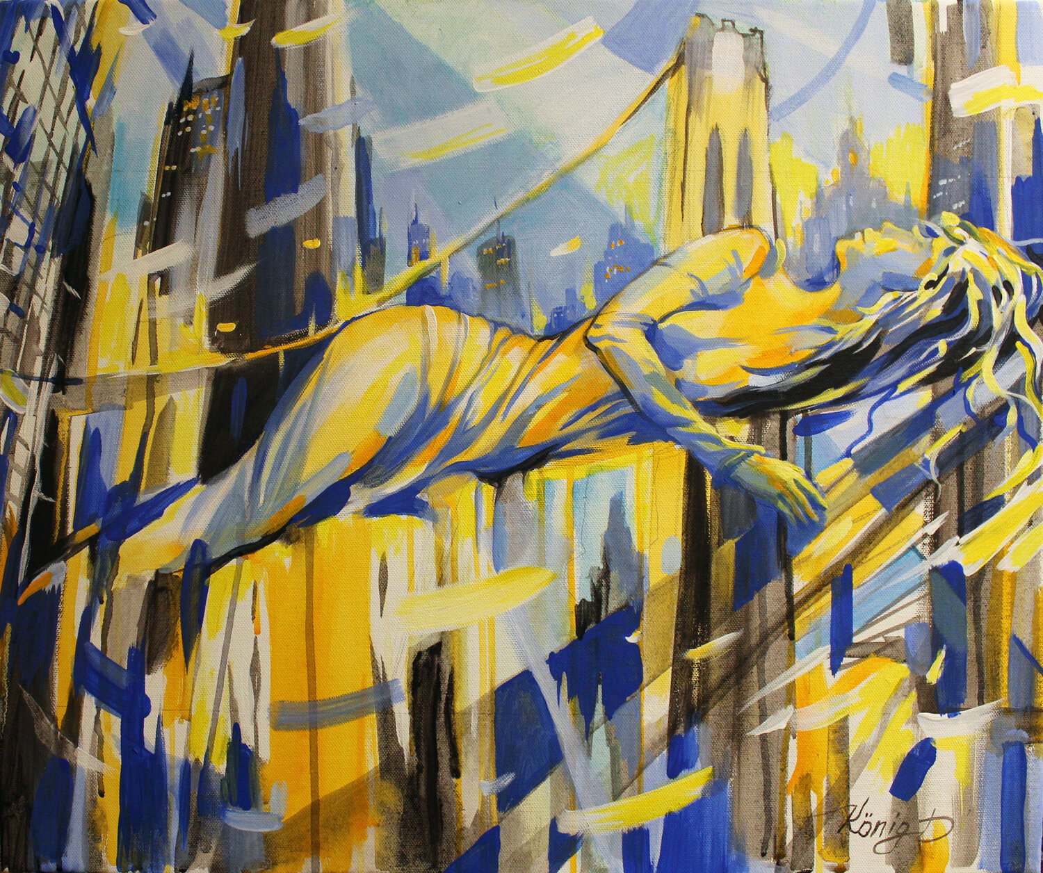 Lady's night by Dmitry King (2021) : Painting Acrylic on Canvas - Singulart