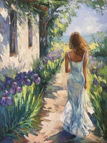 Childhood Memory by Anna Reznikova (2023) : Painting Acrylic on Canvas ...