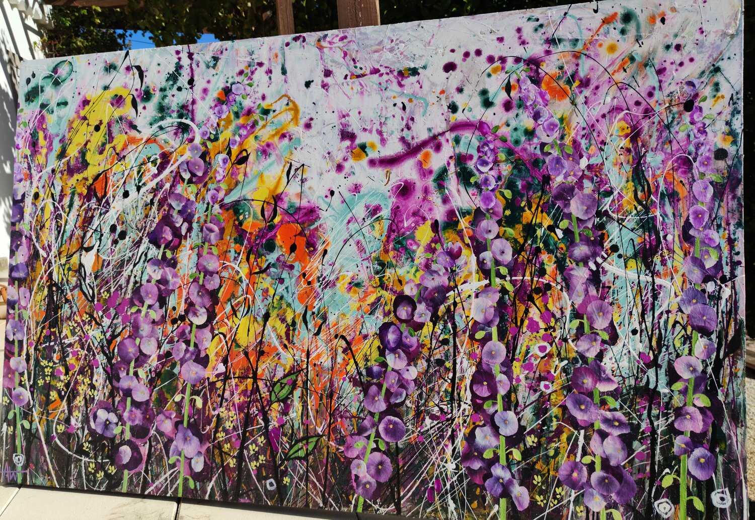 Foxglove Sugarwind - For the Love of Jackson Pollock by Angie Wright ...