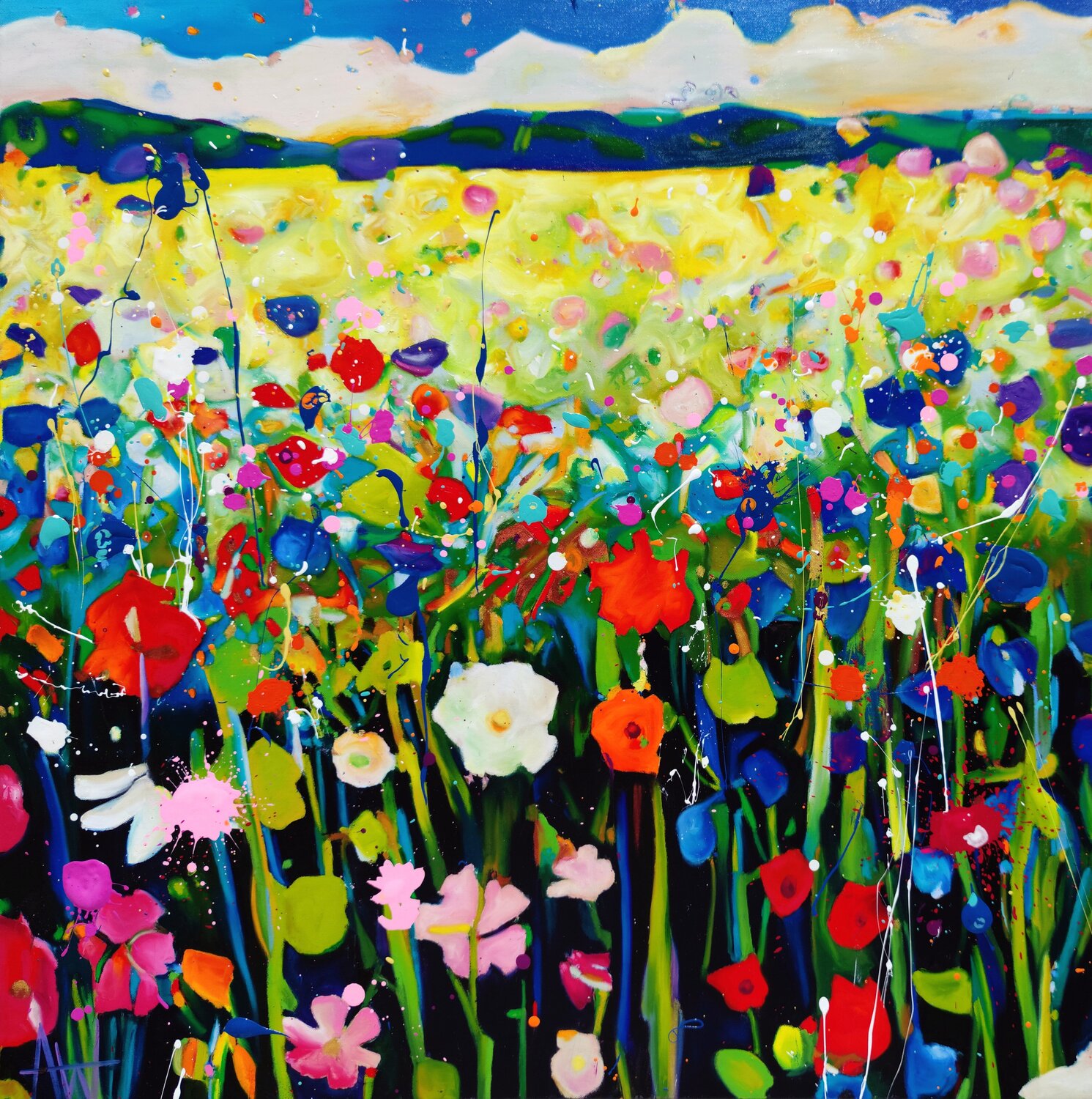 The Pursuit of Happiness de Angie Wright (2023) : Peinture Huile sur ...