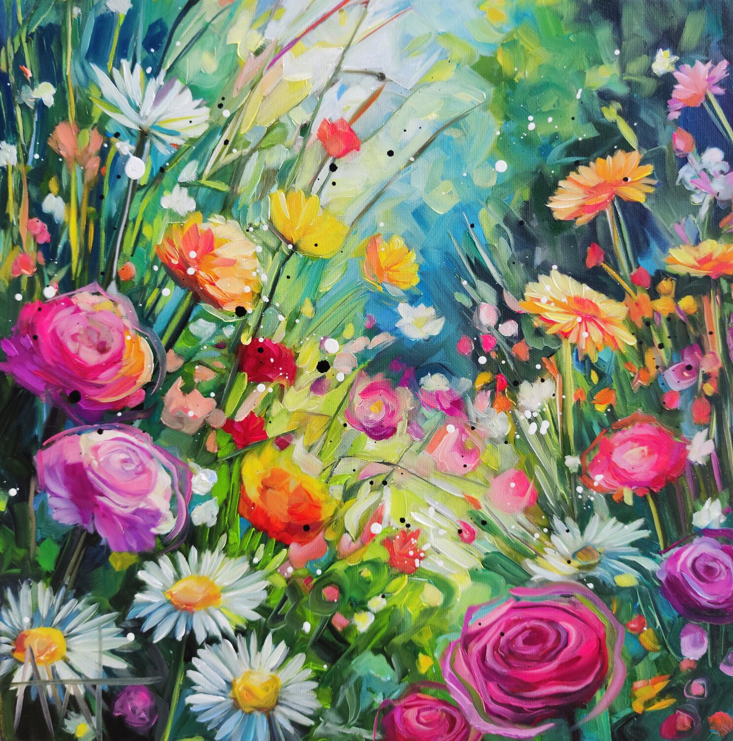 Enchanted Meadow by Angie Wright (2024) : Painting Oil on Canvas - Singulart
