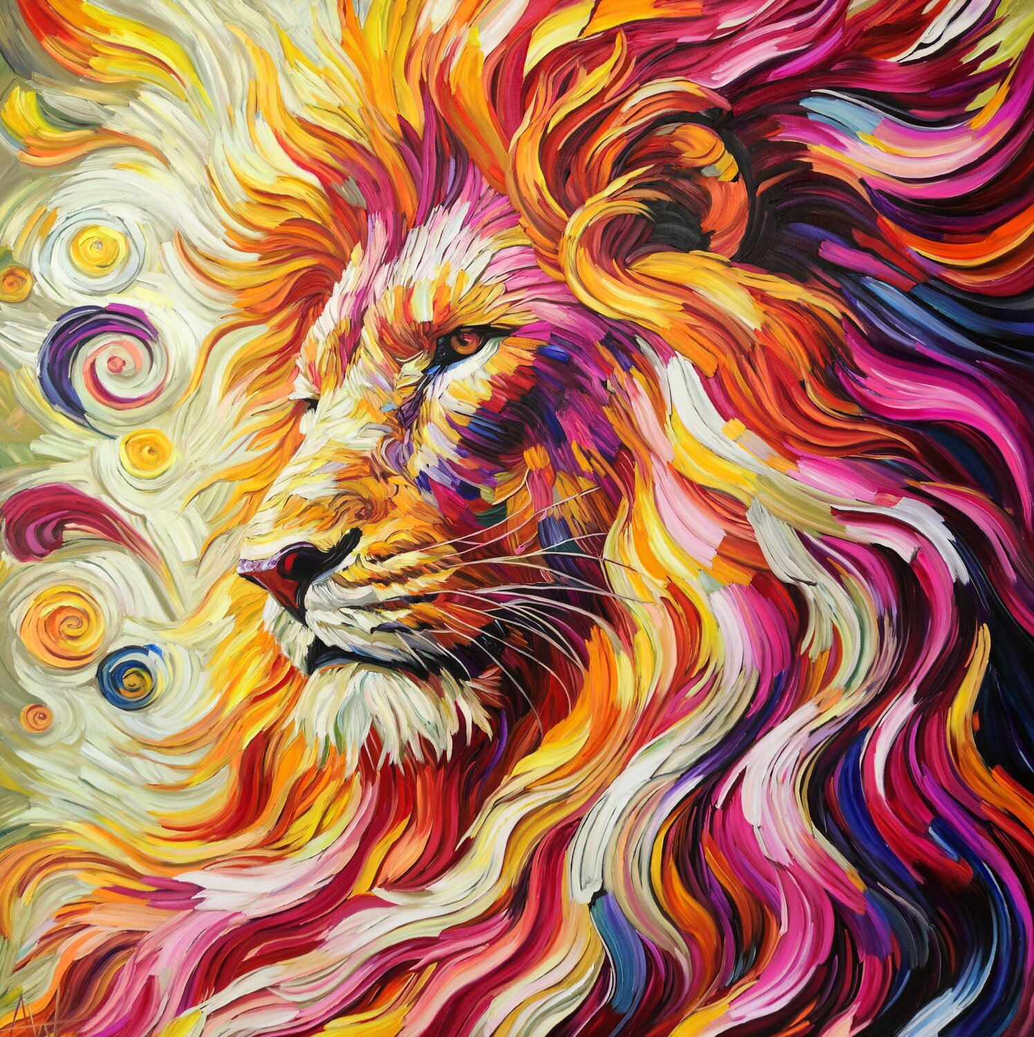 Baber Sher 2025 by Angie Wright (2025) : Painting Oil on Canvas - Singulart