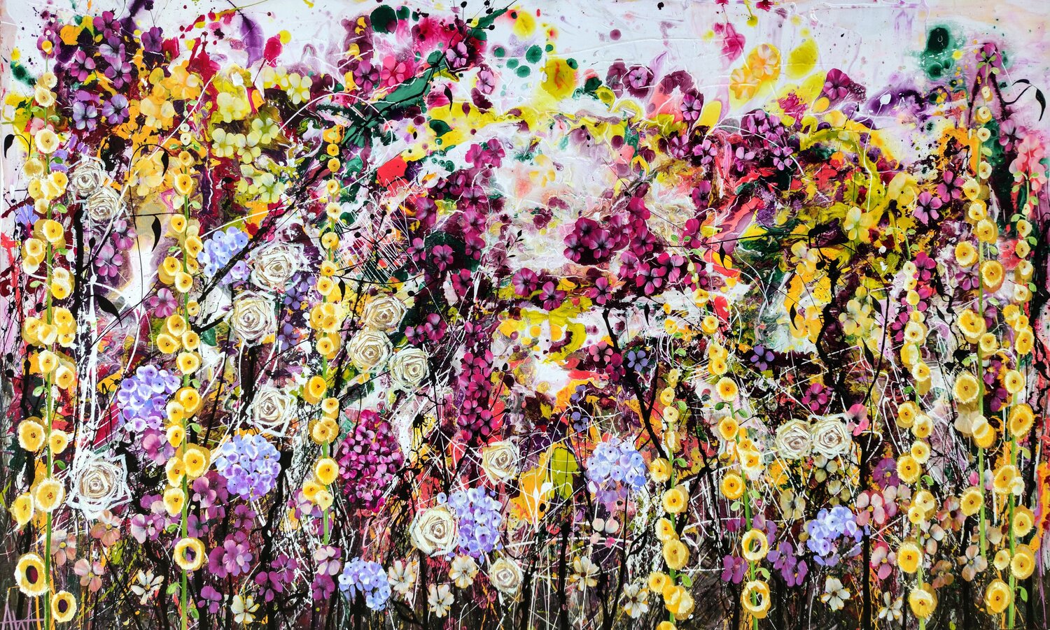 Roselight by Angie Wright (2025) : Painting Oil on Canvas - Singulart