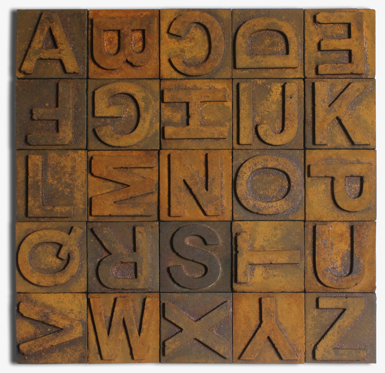ALPHABET RUST corten by Francesco Alpigiano (2015) : Other Media Chalk ...