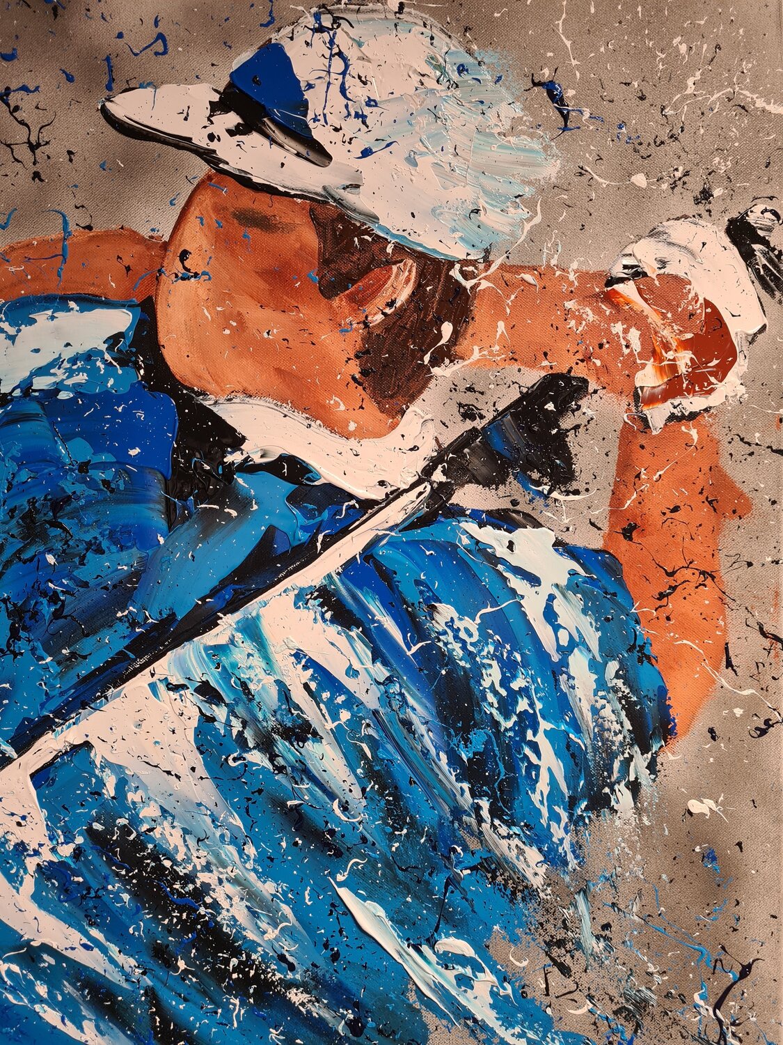 Le swing by Henry Escobar (2022) : Painting Acrylic, Spray Paint on ...