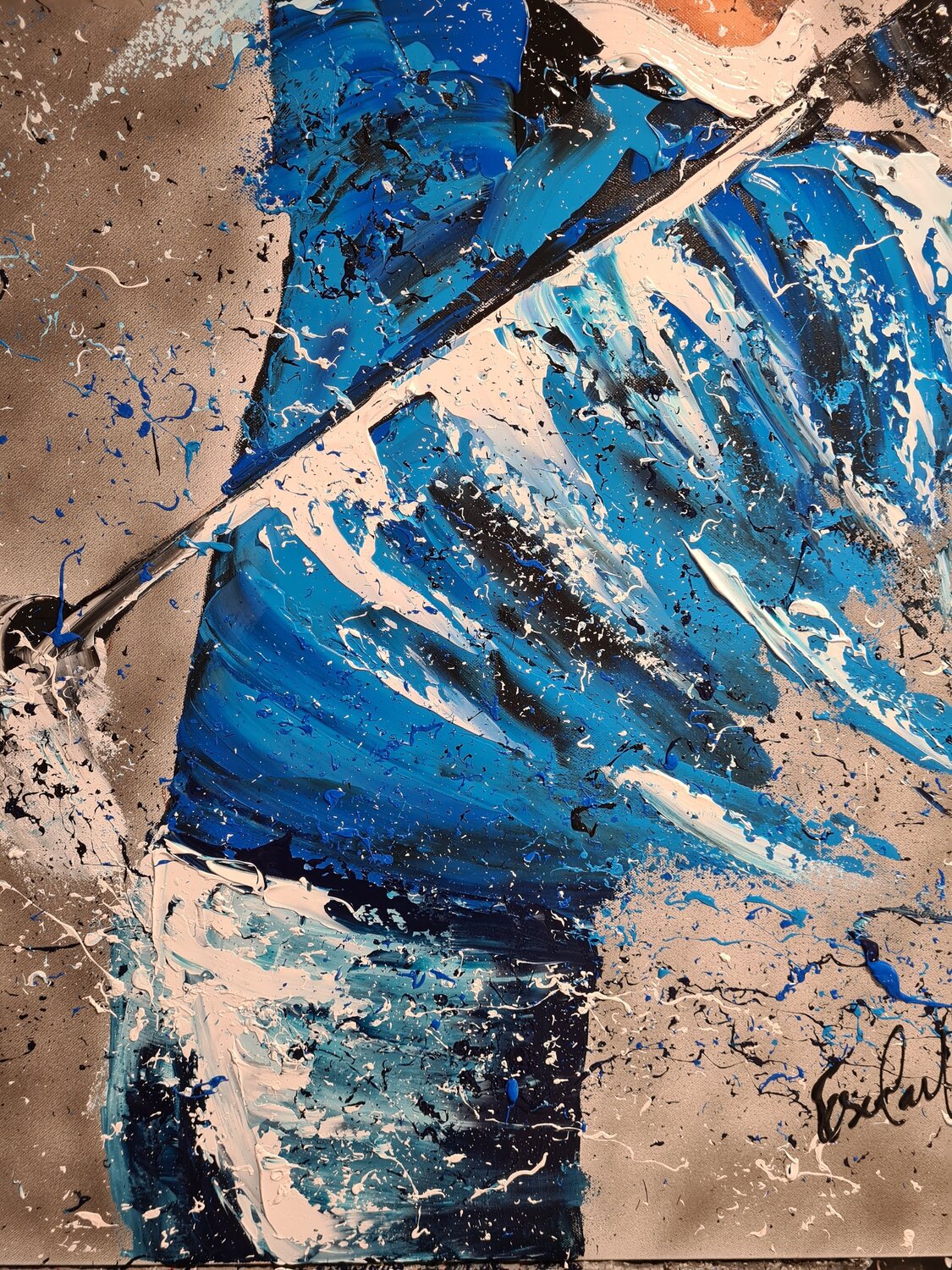 Le swing by Henry Escobar (2022) : Painting Acrylic, Spray Paint on ...