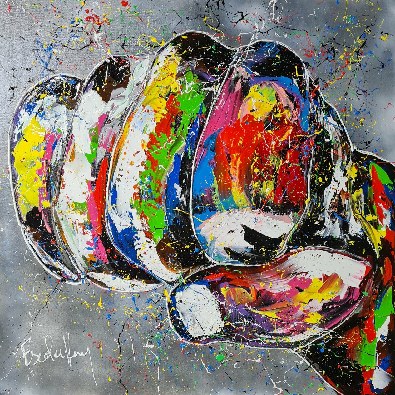 FORCE by Henry Escobar (2021) : Painting Acrylic, Spray Paint on Canvas ...