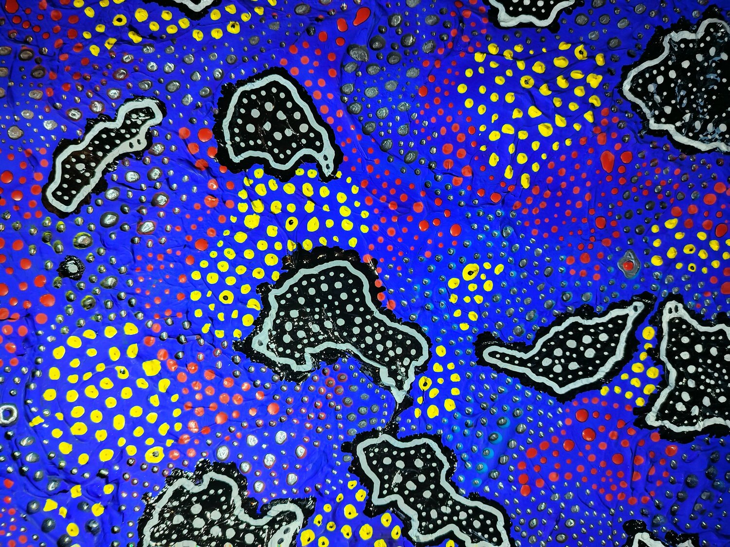 "Sally and Yayoi" von Pascal Nottin (2025): Malerei Acryl, Tiefdruck ...