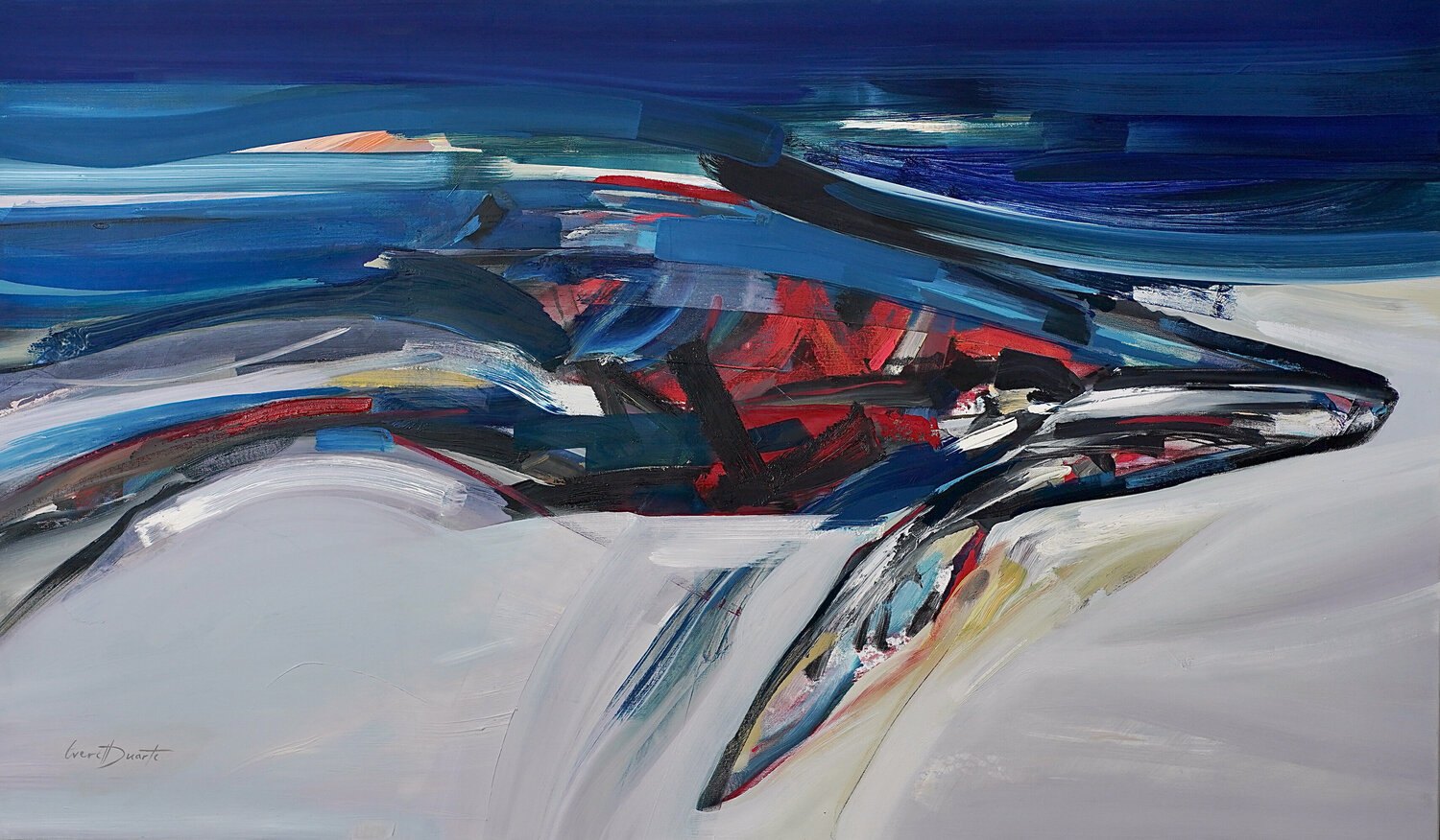 Whale Painting Abstract