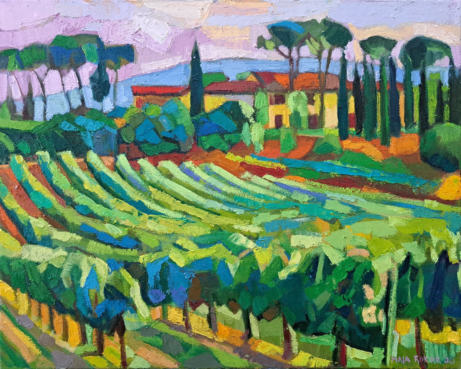 Vineyard Paintings Abstract