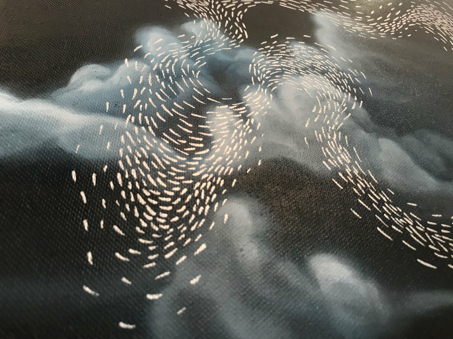 Murmuration de Diane Kazakis (2019): Pintura Óleo, Pluma en Lienzo ...
