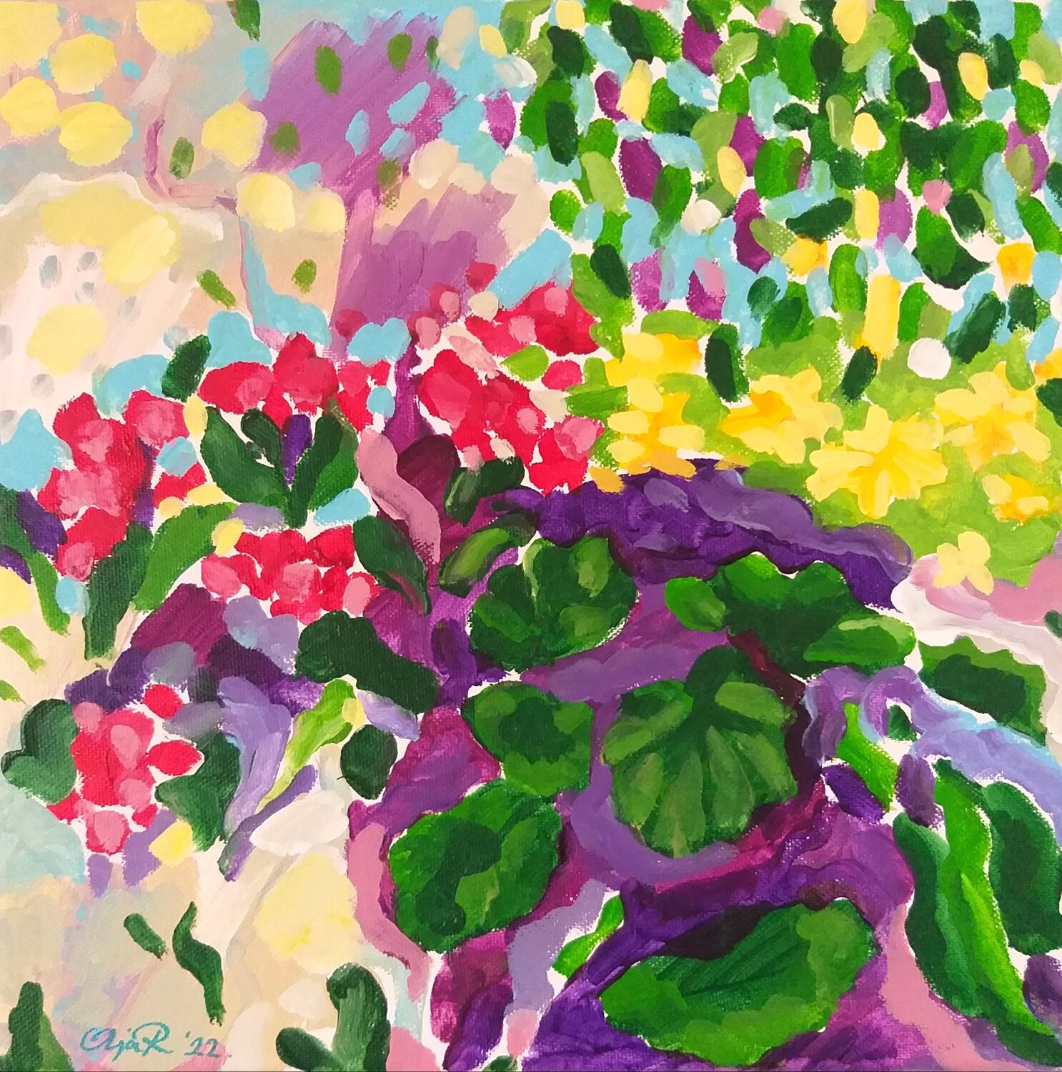 Giardino by Olja Ristic (2022) : Painting Acrylic on Canvas - SINGULART
