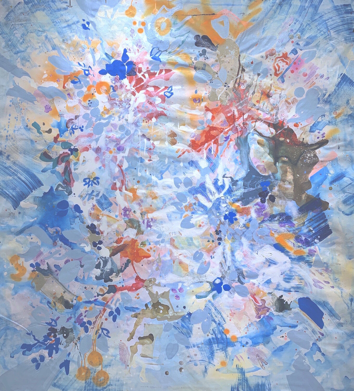 Imagined Landscaped _ Baby blue_ Unframed by Deusa Blumke (2022 ...