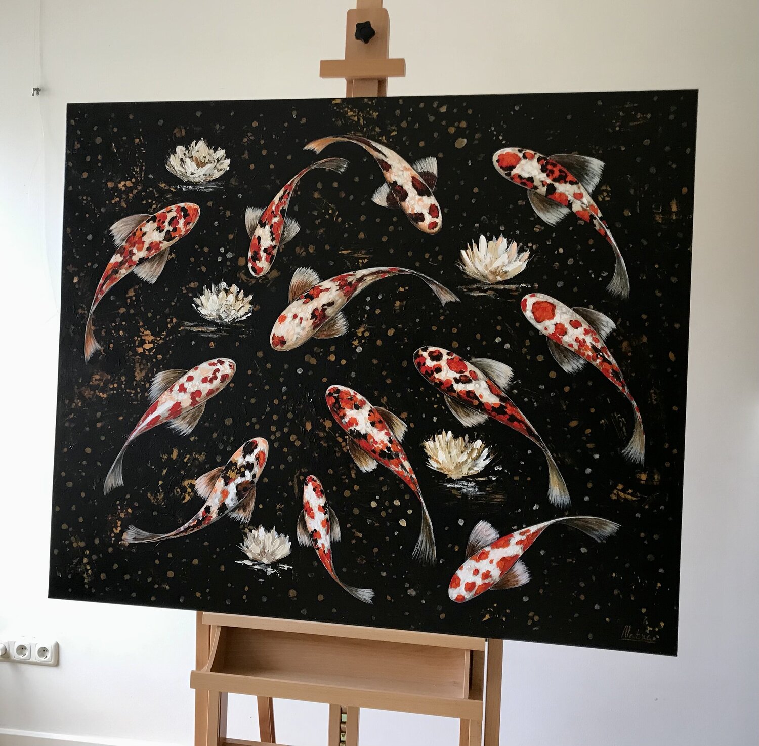 Zen Garden von Natalia Nosek (NATXA) (2023): Malerei Acryl auf Leinwand ...
