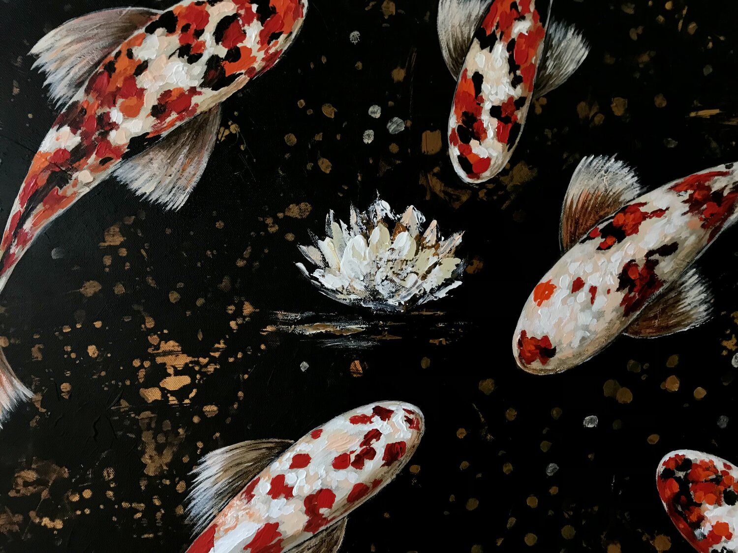 Zen Garden von Natalia Nosek (NATXA) (2023): Malerei Acryl auf Leinwand ...